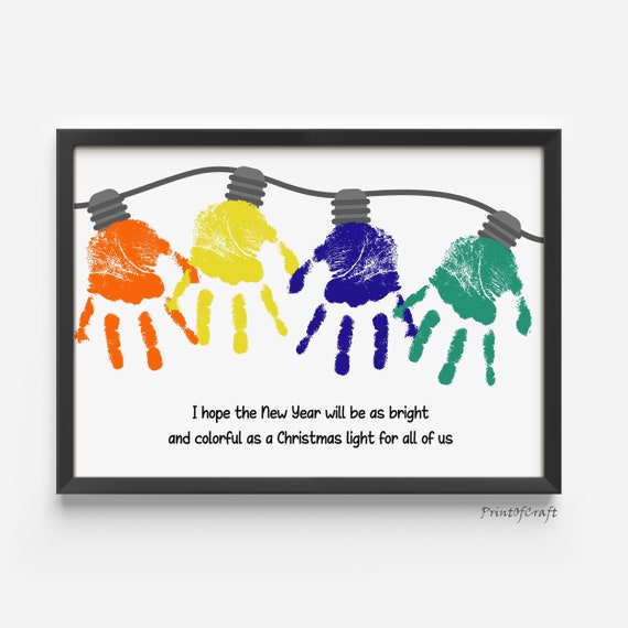 Colored Handprint Template