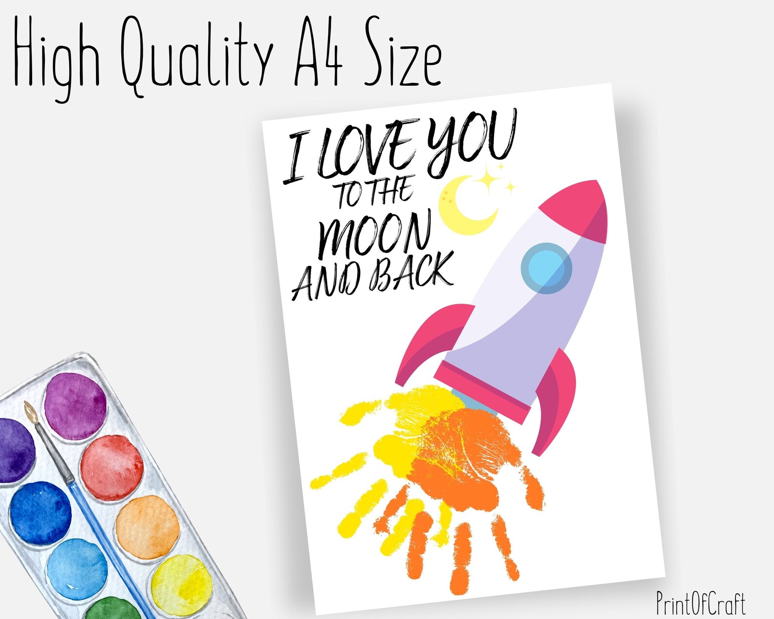 Daddy Dad Handprint Art Craft, Handprint Art Father's Day, Printable ...