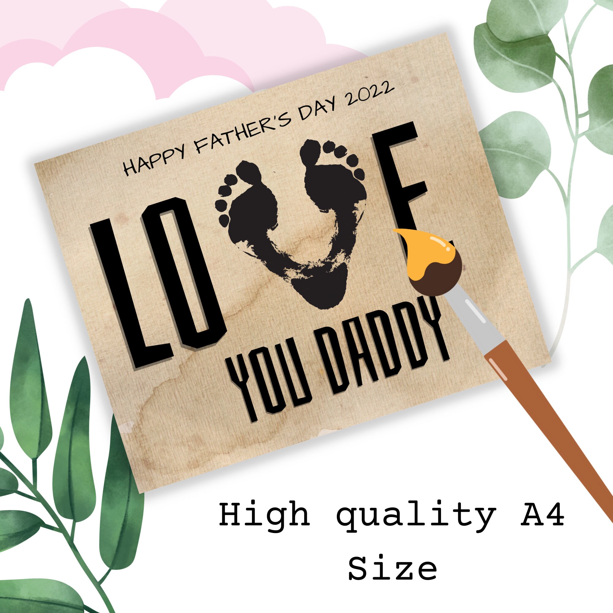 Father's Day Handprint Craft Super Bundle Father's - Etsy
