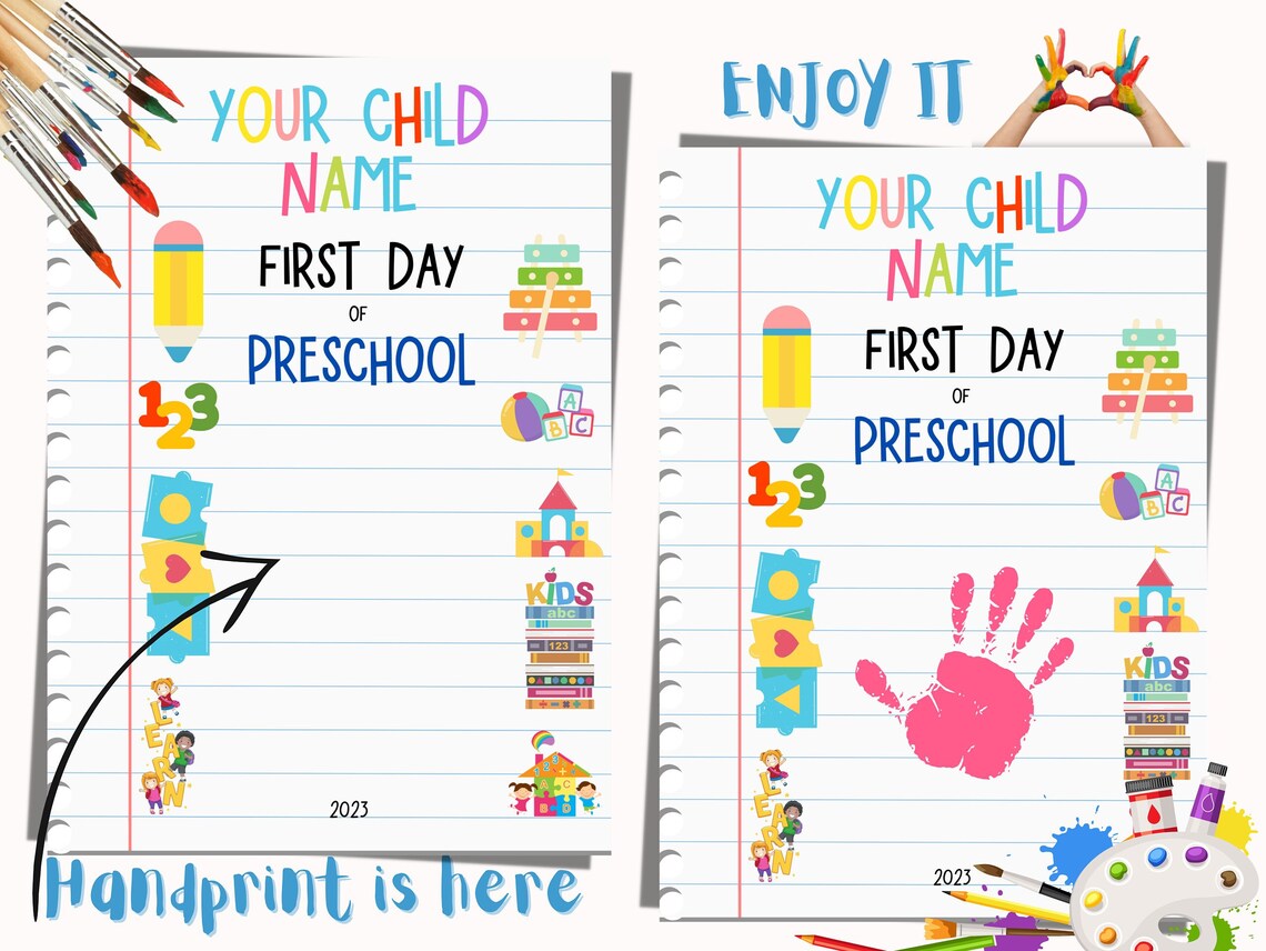 Preschool Handprint Bundle Handprint Craft for Preschool - Etsy