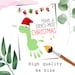 DINO-MITE Christmas Handprint Art Printable, Footprint Christmas ...