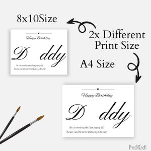Happy Birthday Handprint Daddy Card, Printable Dad Birthday Gift From ...