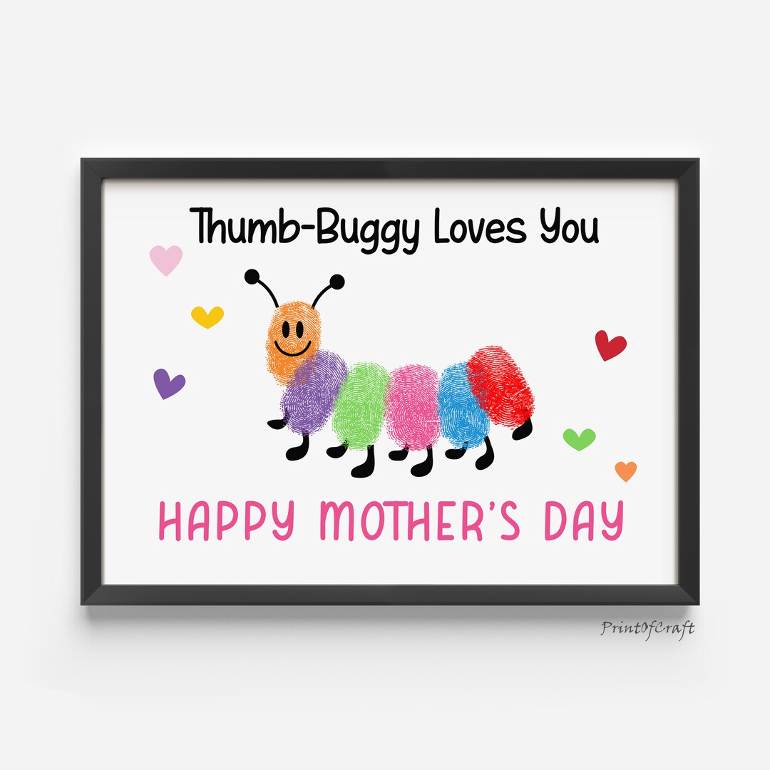 Mothers Day Fingerprint Handprint Art, Mothers Day Handprint Footprint ...