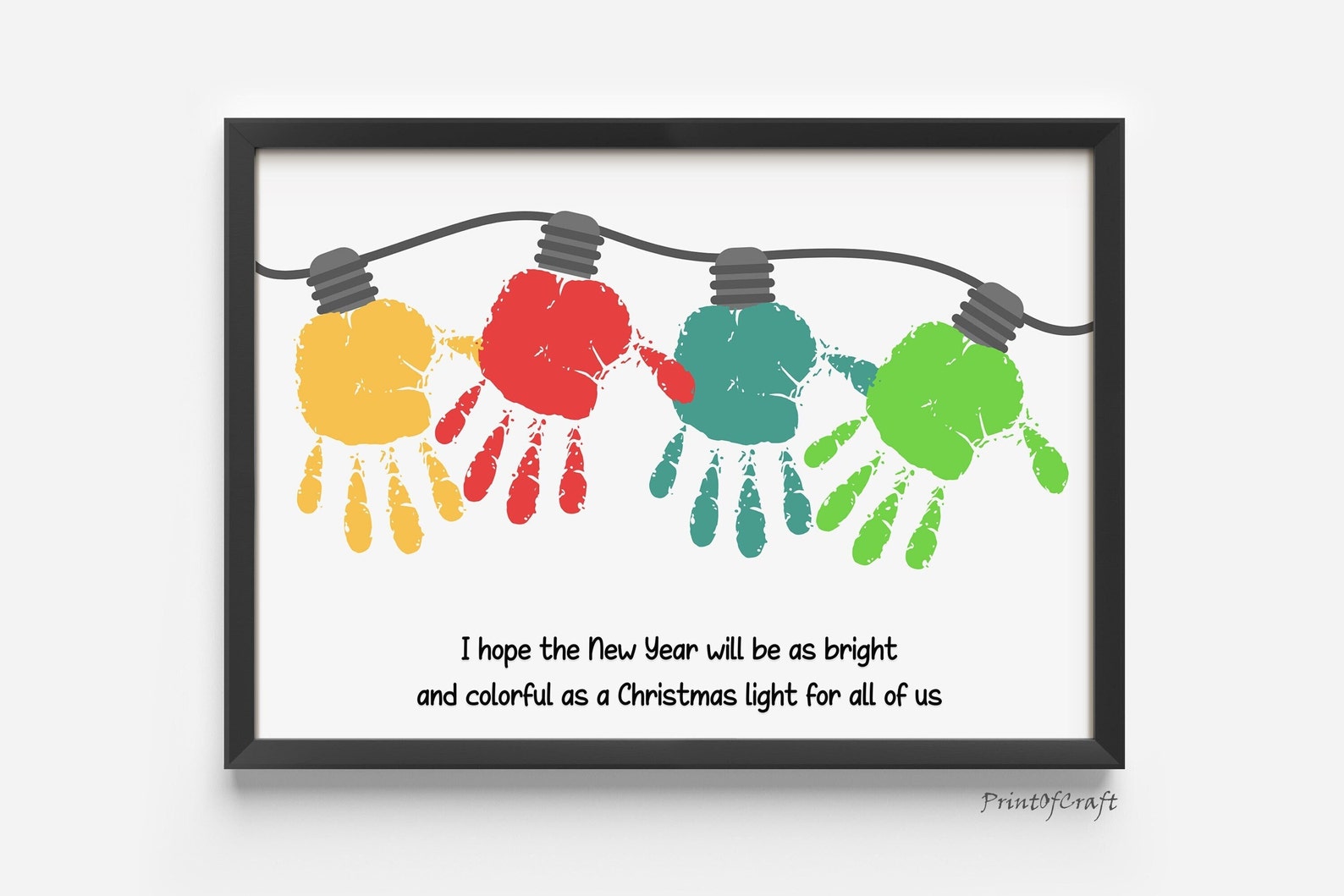 Christmas Handprint Craft Christmas Handprint Art Christmas - Etsy