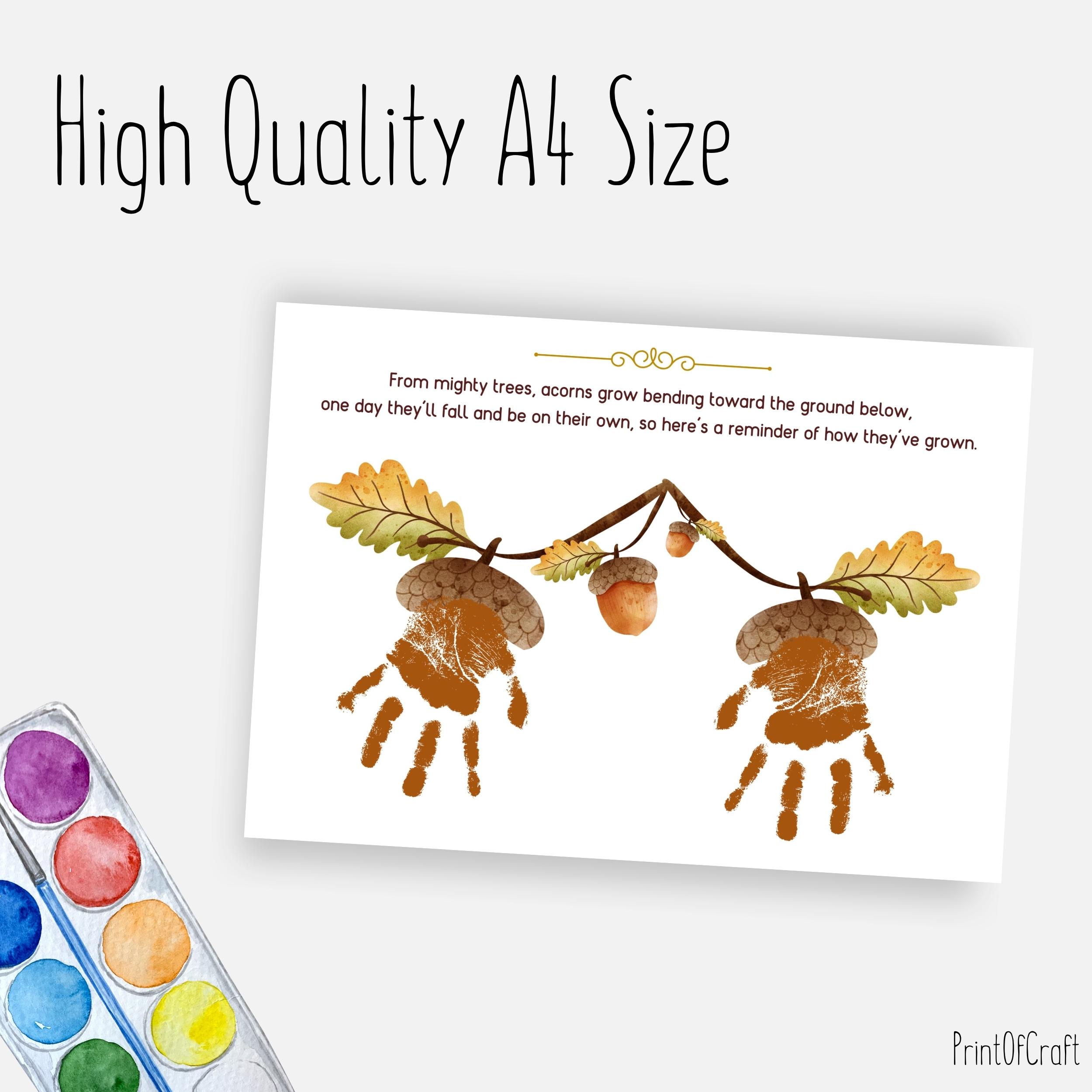 Fall Nuts Handprint Craft, Fall Handprint Kids Printable, Poem ...