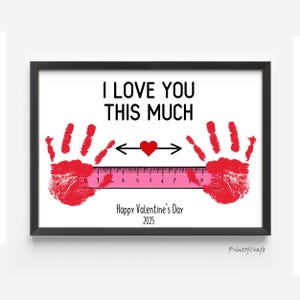 Valentines Day Handprint Footprint Craft, Love Handprint Art Craft ...