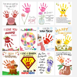Handprint Footprint Craft Mega Bundle, Handprint Alphabet Book ...