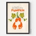 Cutest Little Pumpkin Footprint Art Craft Thanksgiving Fall - Etsy