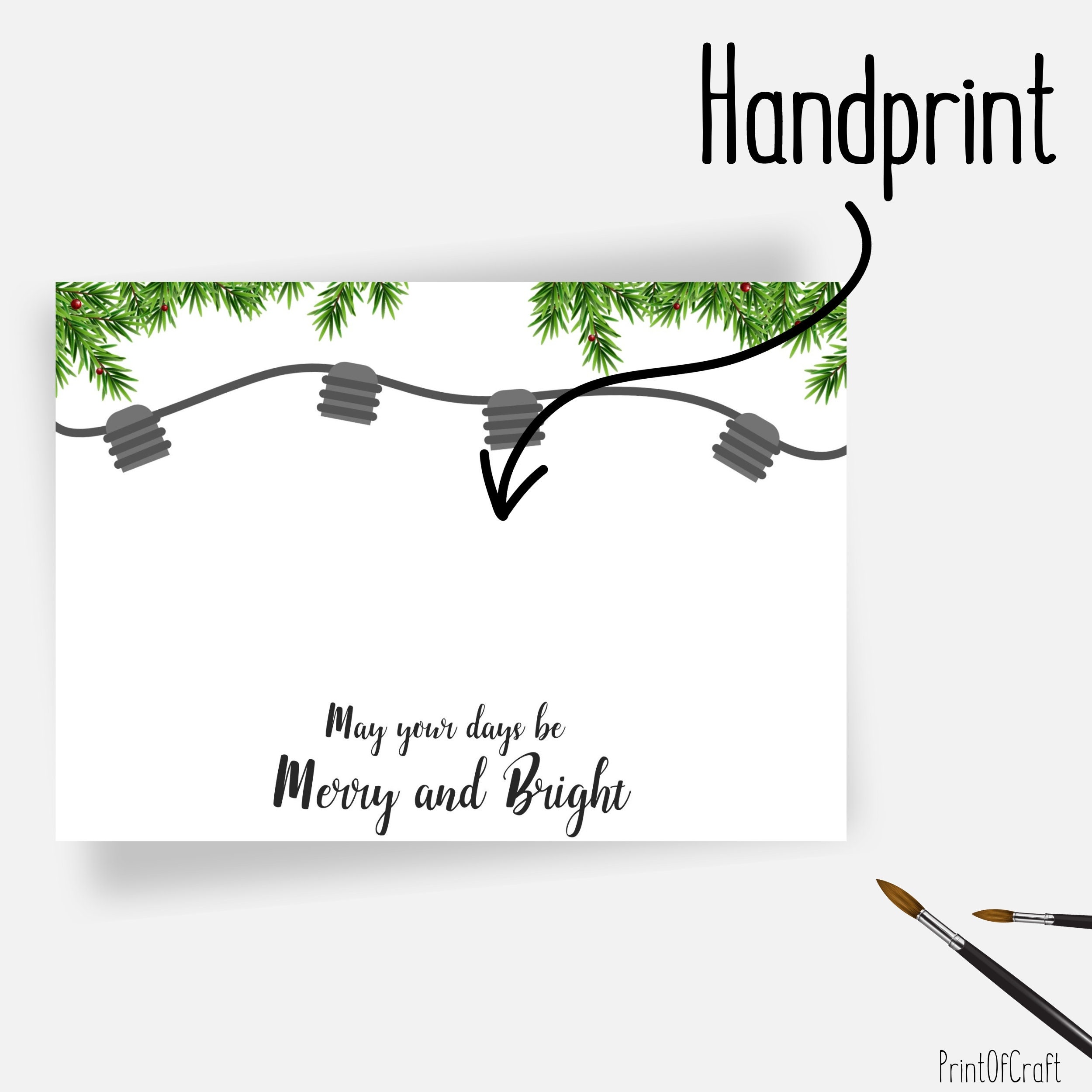 Christmas Handprint Art Craft, Christmas Handprint Art, Christmas ...