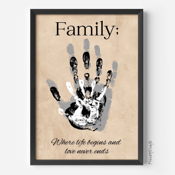 Family Handprint - Etsy