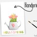 Hello Spring Handprint Footprint Art Craft, Spring Handprint Card, Baby ...