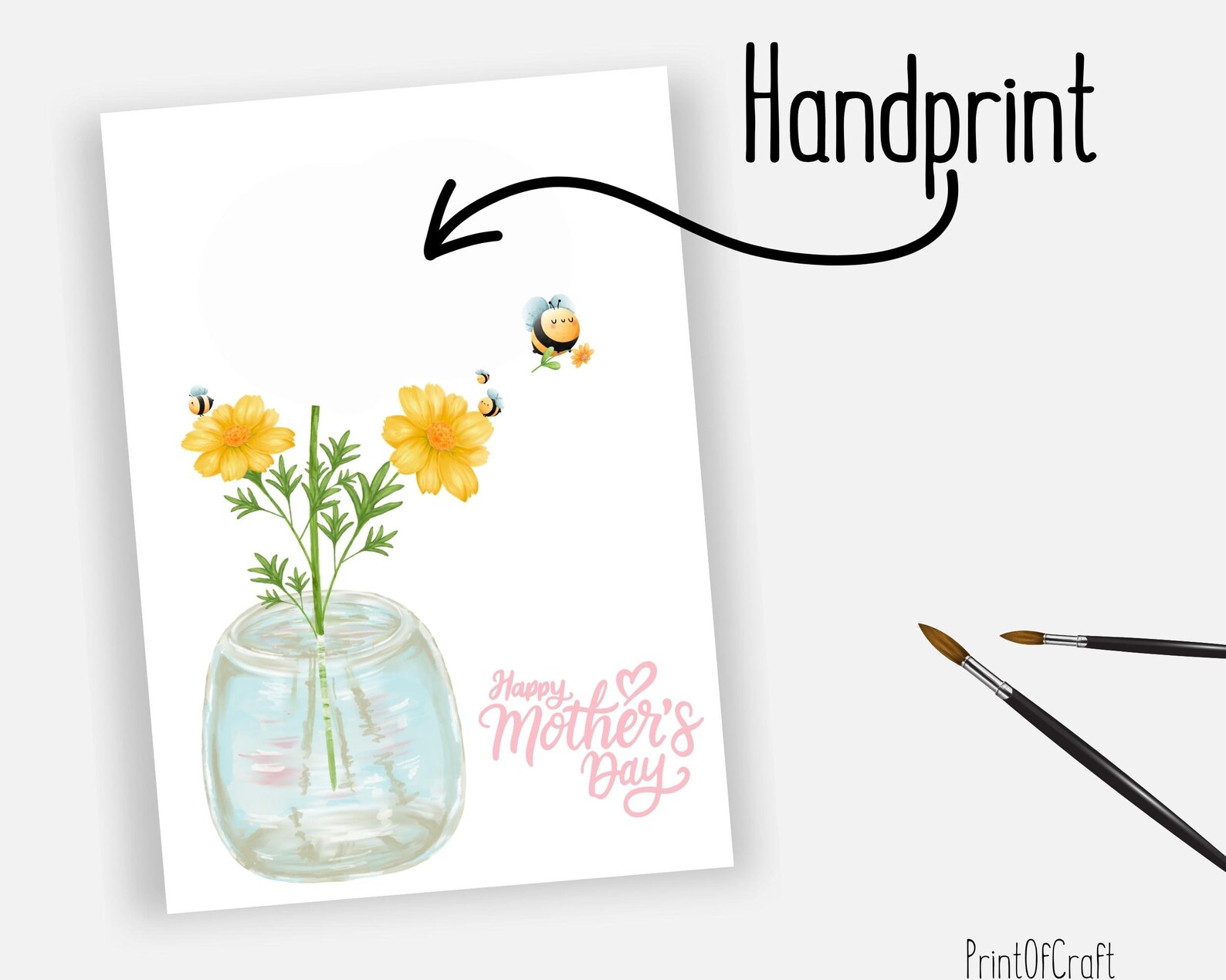 Mothers Day Handprint Art Craft, Handprint Footprint Flower Mother Day ...