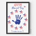 Kids Handprint for Memorial Day, Memorial Day Handprint Digital Print ...