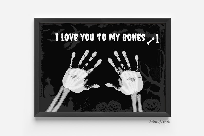 Halloween Handprint Art Craft, Footprint Art for Hallowen From Baby ...