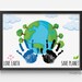 Earth Day Handprint Craft, Love Earth Save Planet Footprint Art DIY ...