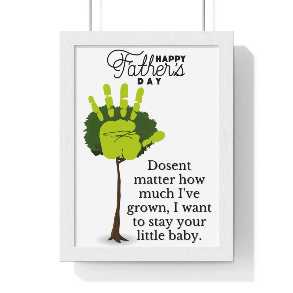 Tree Handprint Craft Idea for Father's Day Father's | Etsy