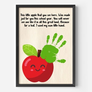 First Day of Preschool Handprint Art, First Day of School, Handprint ...