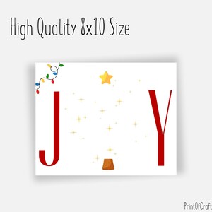 Christmas Handprint JOY Craft, Printable Christmas Handprint Footprint ...