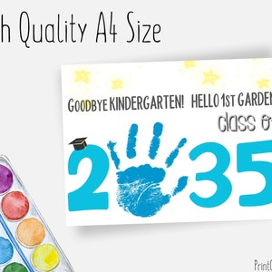 Kindergarten Graduation Handprint Art Craft, Handprint Footprint ...