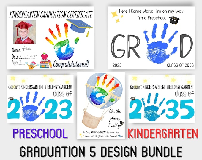 Kindergarten Graduation, Handprint Art, Keepsake Craft, Preschool ...