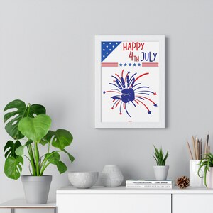 Independence Day Handprint Digital Printable, Happy 4th of July ...