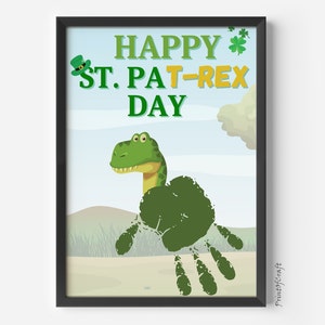 St Patrick's Day Handprint Footprint Craft, St Patrick's Day Handprint ...