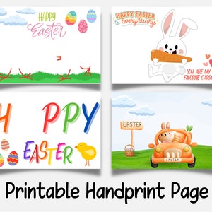Easter Handprint Footprint Art Craft, Easter Handprint Toddler Craft ...