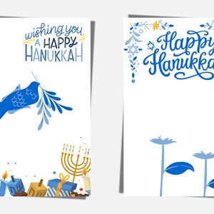 Hanukkah Handprint Footprint DIY Art Craft Bundle, Printable Christmas ...