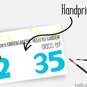 Kindergarten Graduation Handprint Art Craft, Handprint Footprint ...