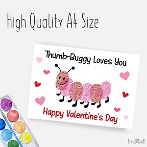 Valentines Day Handprint Footprint Art Craft, Valentines Day Baby Gift ...