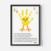 Easter Chicken Poem Handprint Art, Toddler Handprint Keepsake, Easter ...