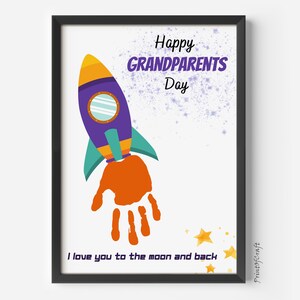 Love to Moon Grandparents Day Craft, Grandparents Day Handprint ...