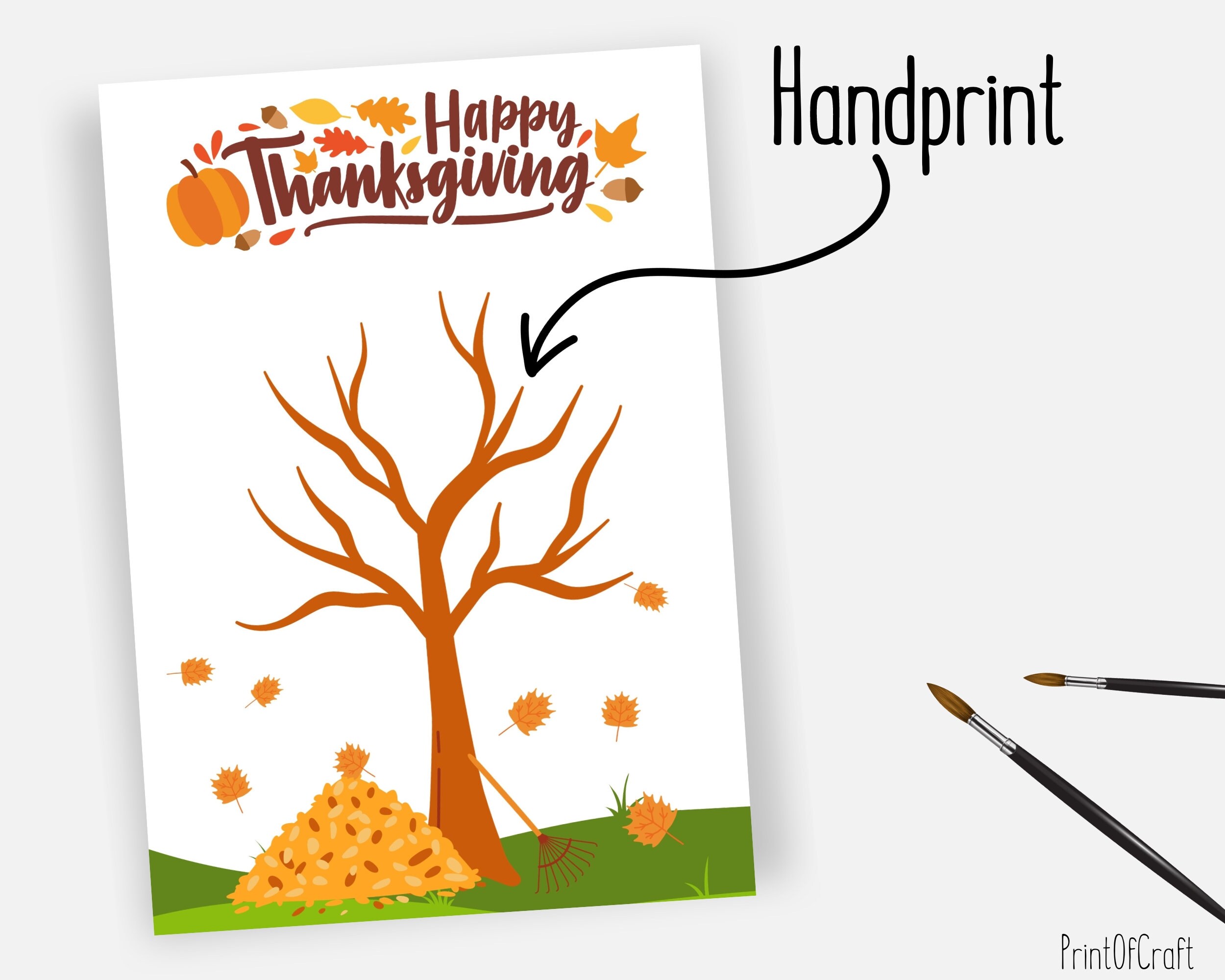 Thanksgiving Handprint Craft, Baby Fall Art, Preschool Thanksgiving ...