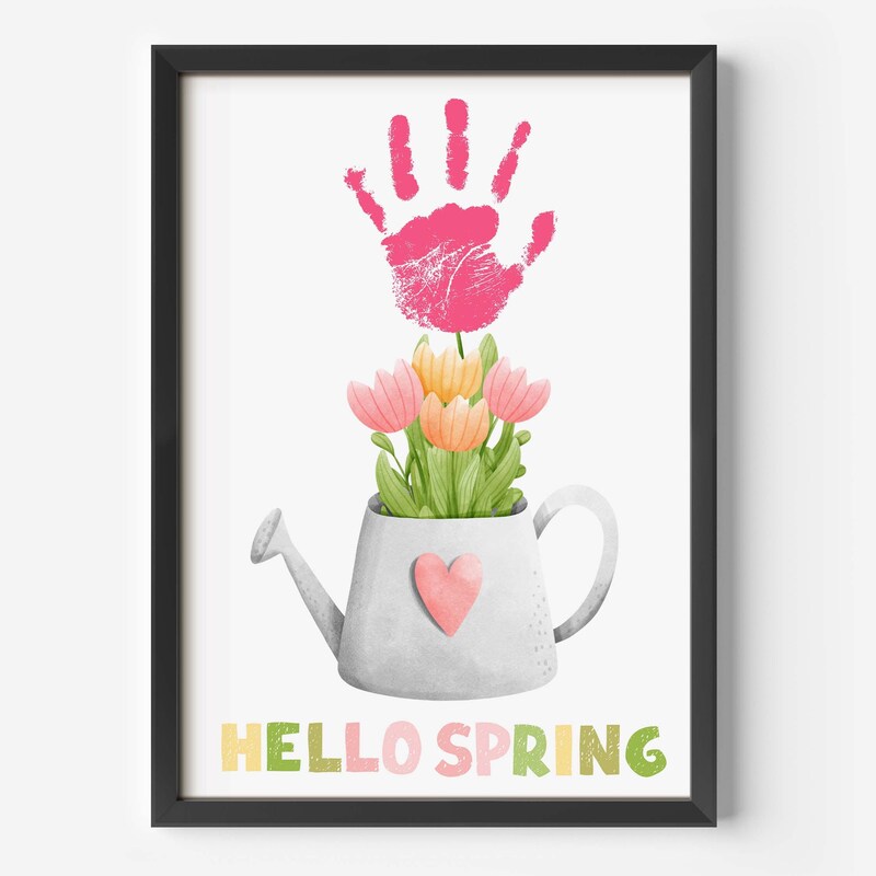Baby Handprint Art - Etsy