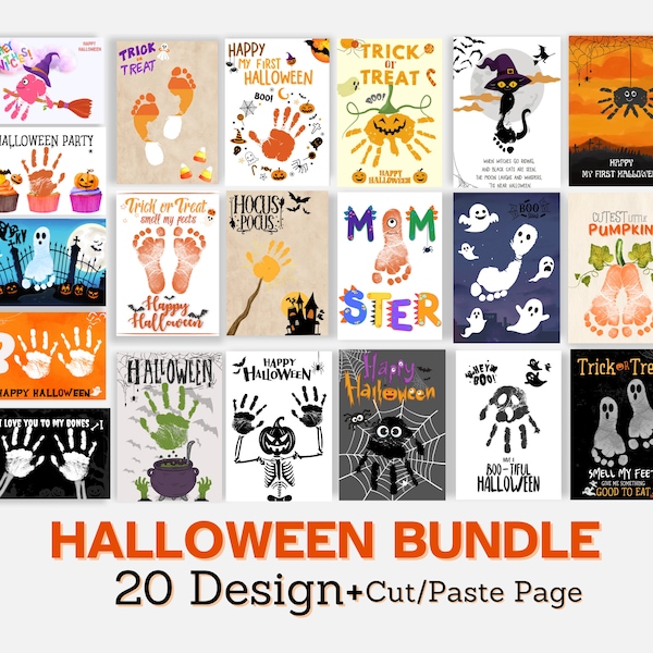 Halloween Handprint Craft - Etsy