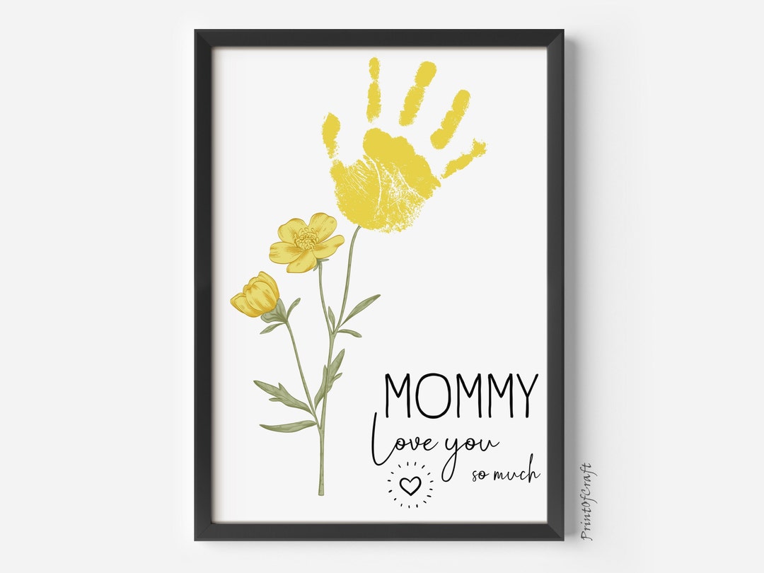 Mothers Day Handprint Art Craft, Mothers Day Handprint Footprint Mommy ...