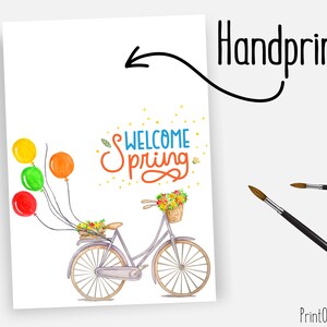 Spring Handprint Footprint Art Craft, Spring Balloon Handprint, Kids ...