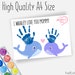 Mothers Day Handprint Printable Art Craft, Mother and Baby Handprint ...