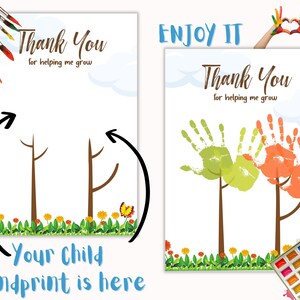 Thanksgiving Handprint Craft Printable for Kids, Children DIY Gift ...