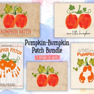 Pumpkin Bumpkin Thansgiving Handprint Art, Baby Toddler Bottom Print ...