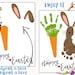 Easter Bunny Carrot Handprint Footprint Art Craft, Handprint Footprint ...