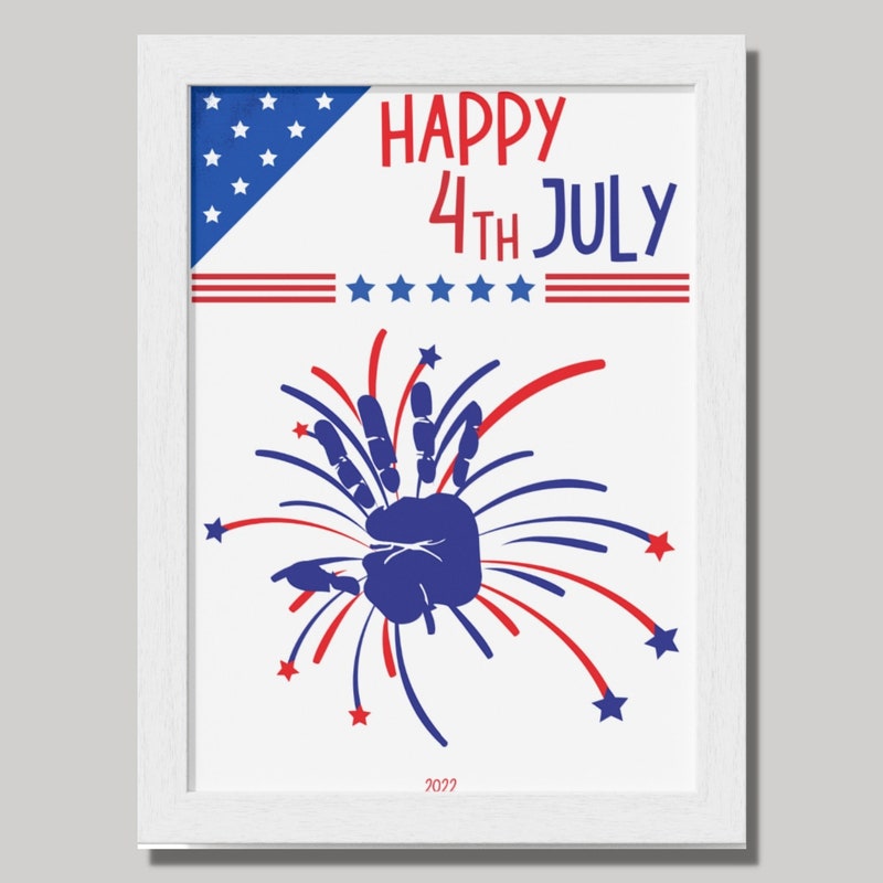 4th of July Handprint Craft - Etsy