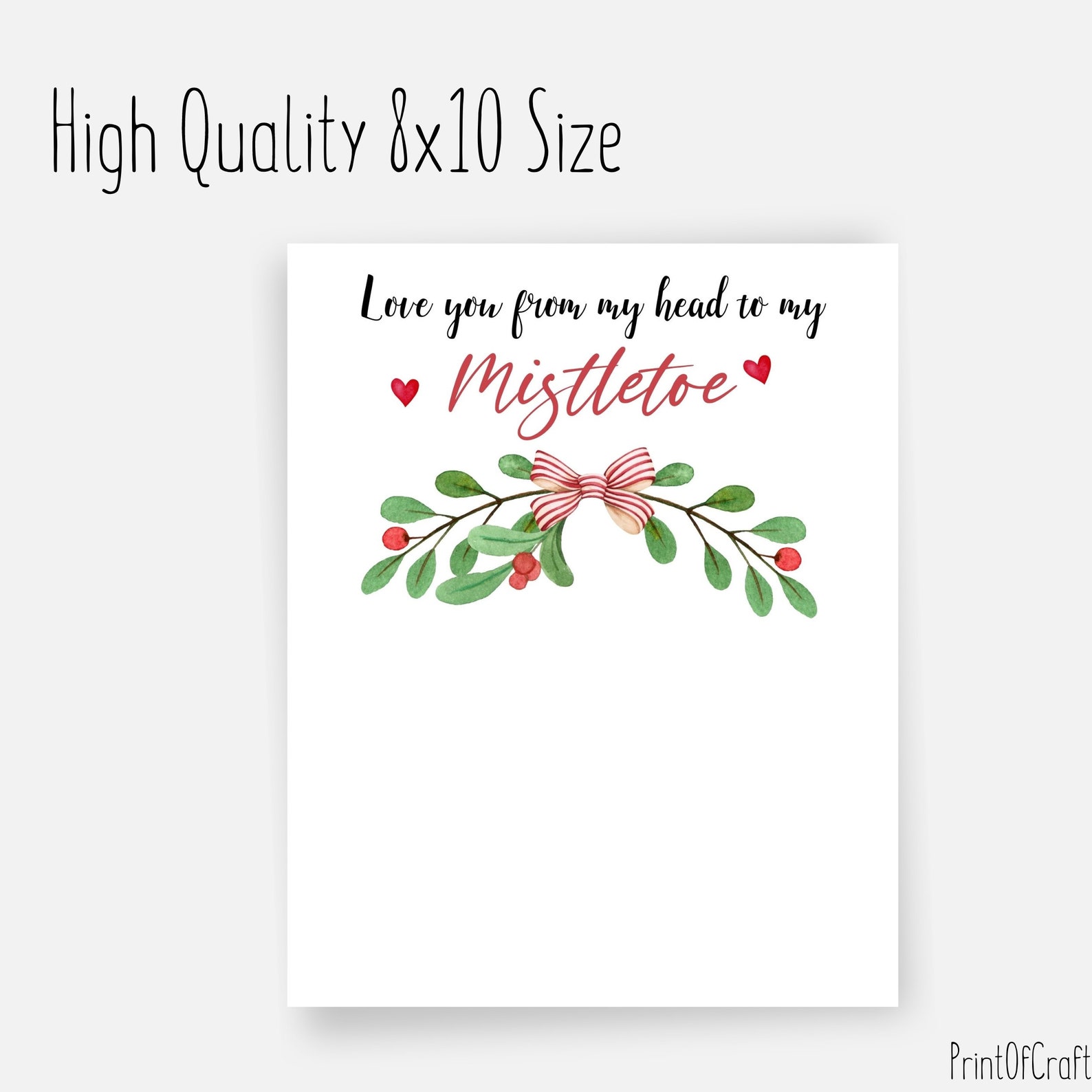 Mistletoe Christmas Footprint Craft, Christmas Handprint Footprint Art ...