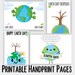 Earth Day Handprint Craft Bundle, Happy Earth Day Footprint Art DIY ...