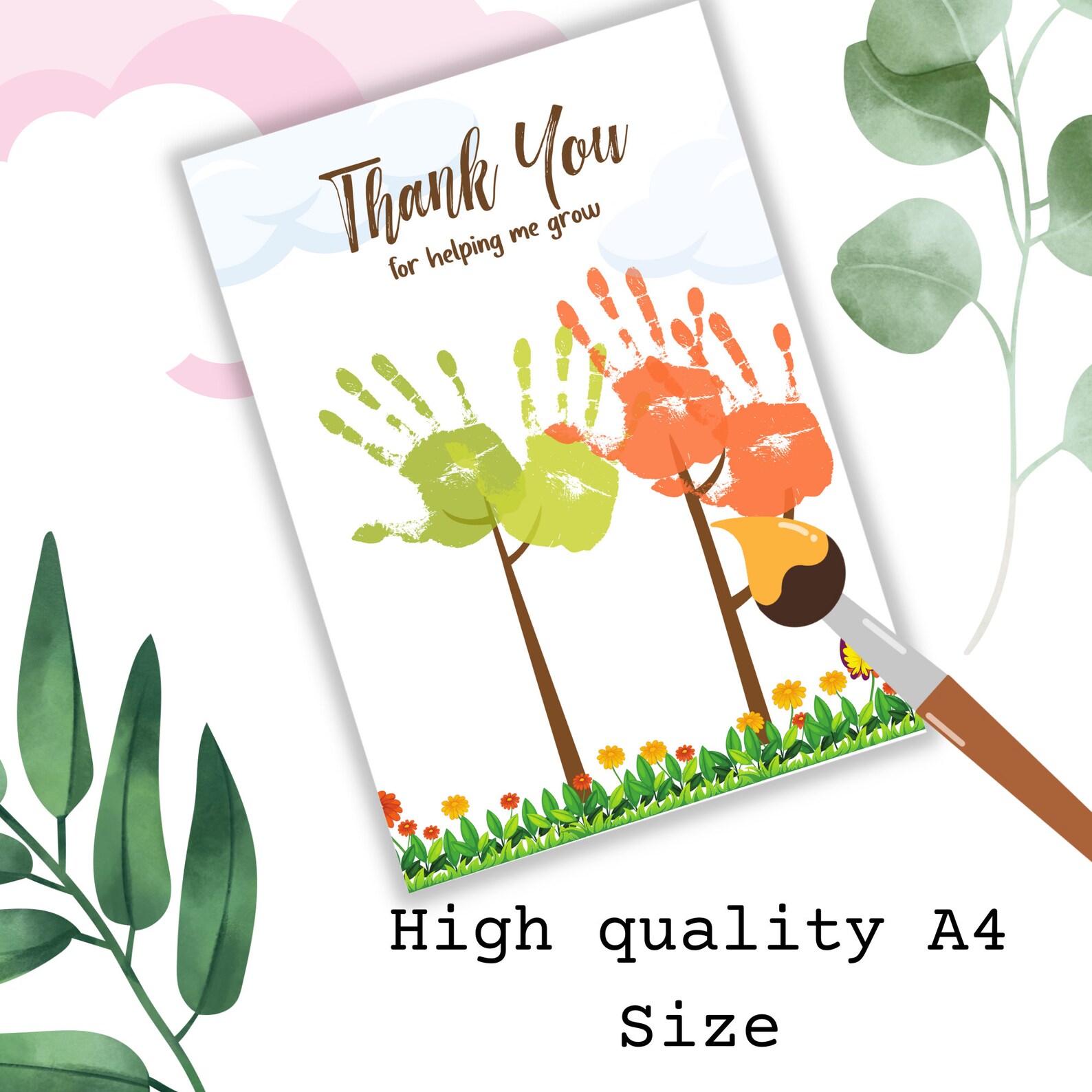 Thanksgiving Handprint Craft Printable for Kids Children DIY - Etsy