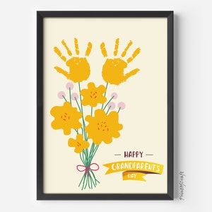 Grandparents Day Handprint Art Craft, Grandparents Day Printabe ...