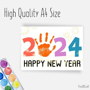 2024 Christmas Handprint Craft, Preschool Holiday Activity Handprint ...