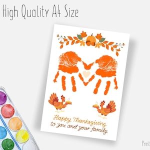 Thanksgiving Handprint Craft, Baby Fall Art, Preschool Thanksgiving ...
