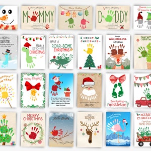 Christmas Handprint Mega Holiday Art, Handprint Alphabet Book Footprint ...