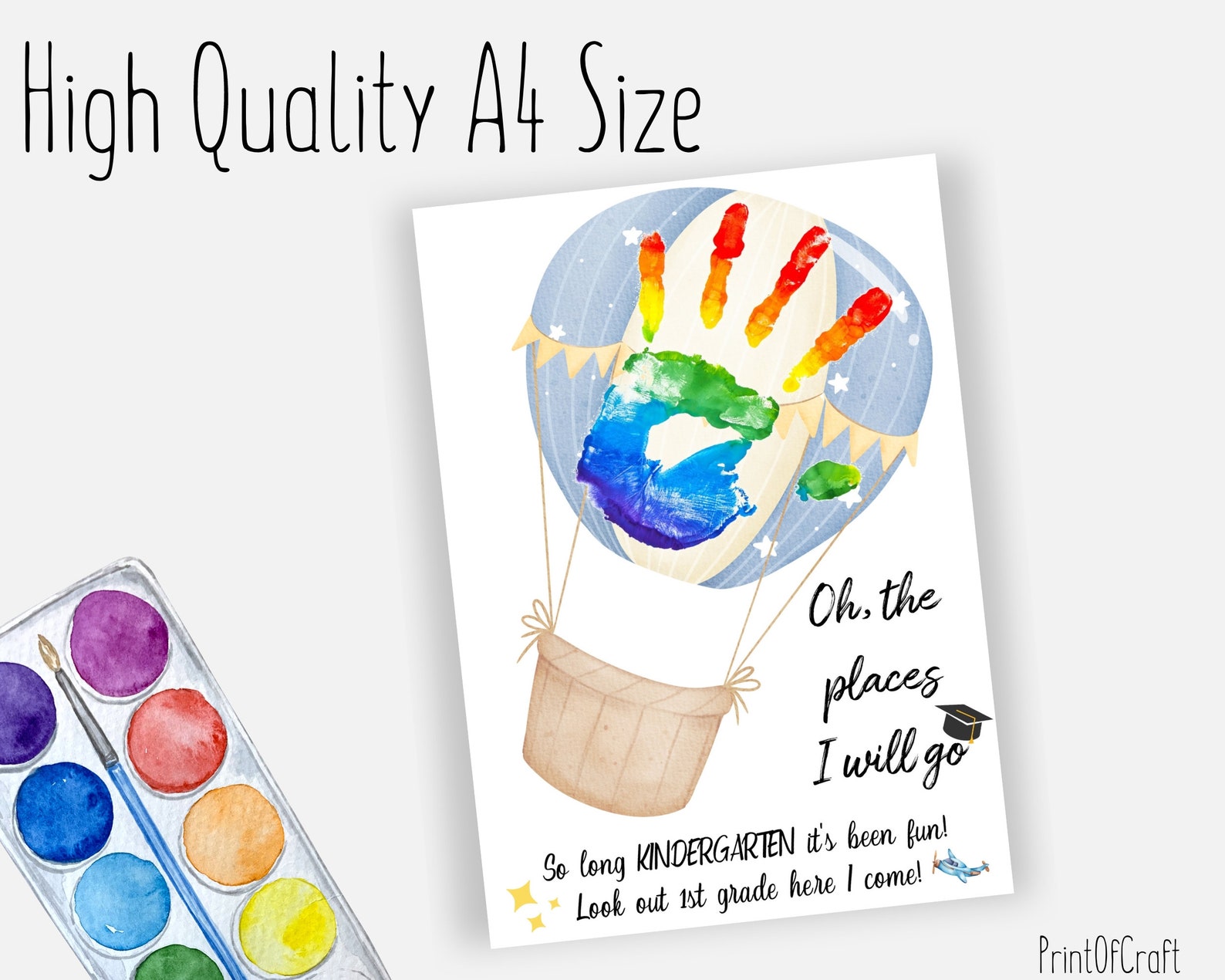 Kindergarten Graduationhandprint Art Craft, Handprint Footprint ...